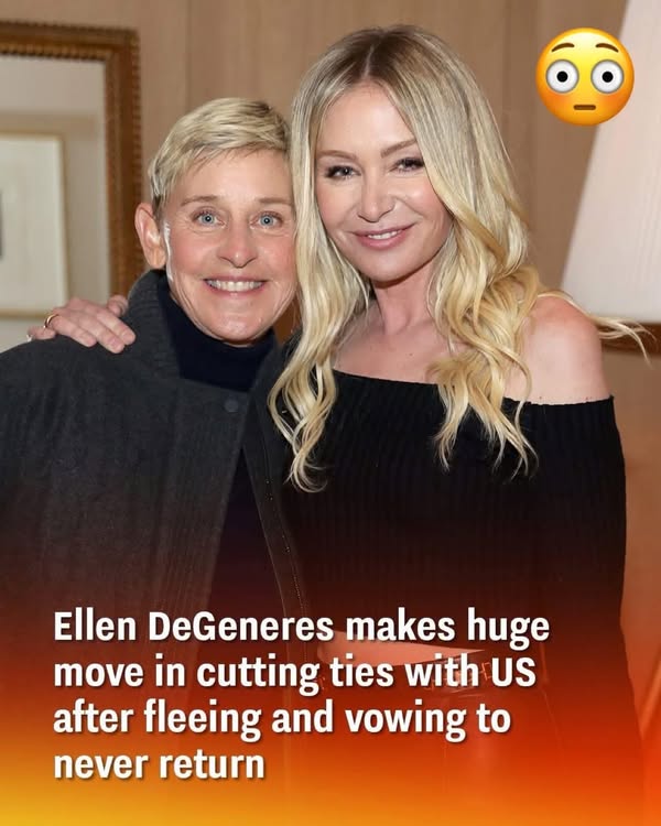 Ellen DeGeneres takes a major step in cutting ties with the US - Amazing